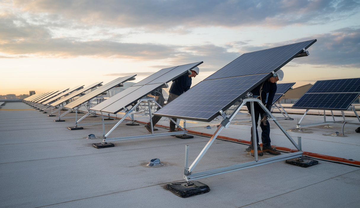 estructuras de montaje para paneles solares -->